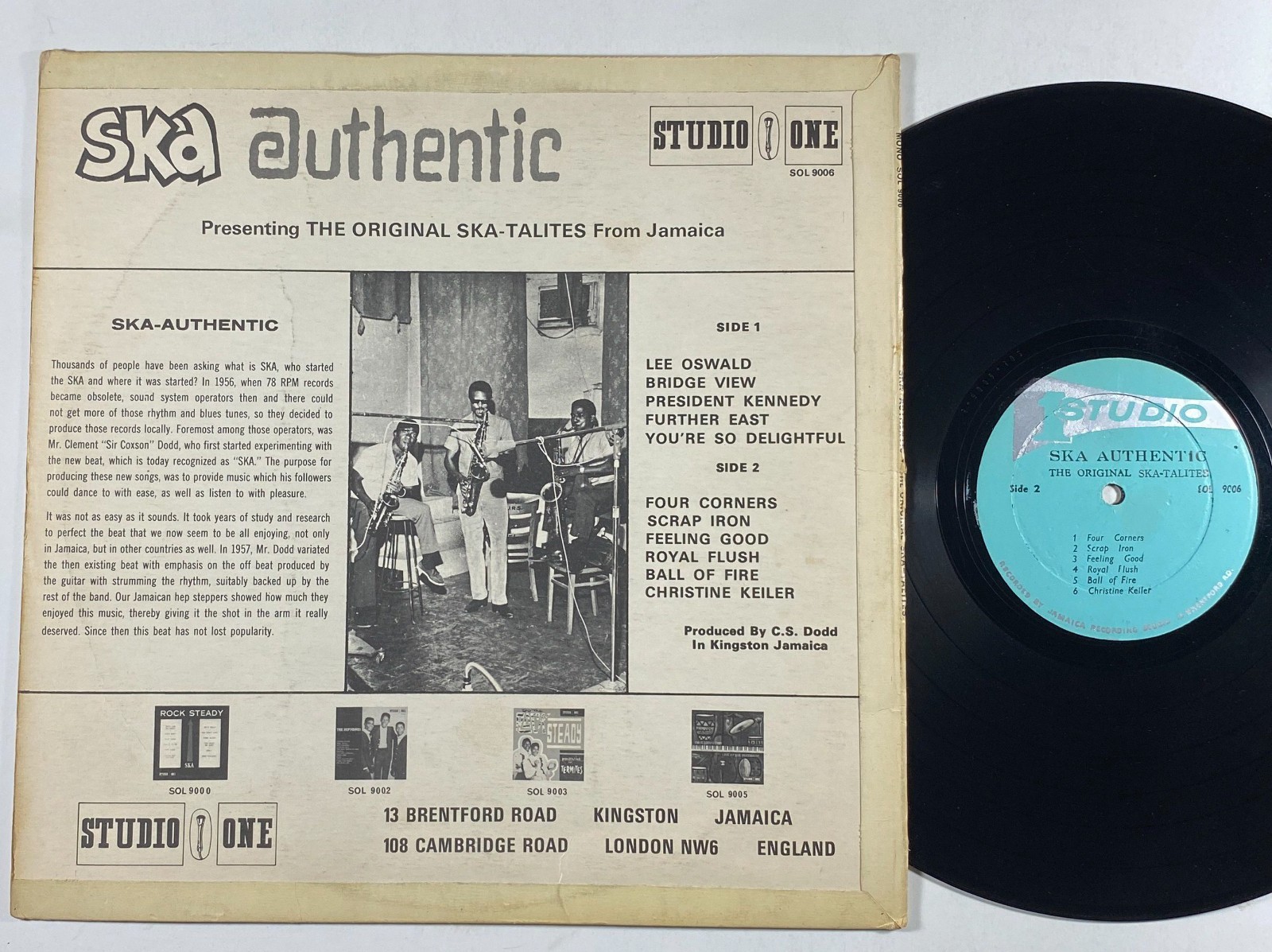 popsike.com - The Ska-Talites (Skatalites) "Ska Authentic" Reggae LP ...