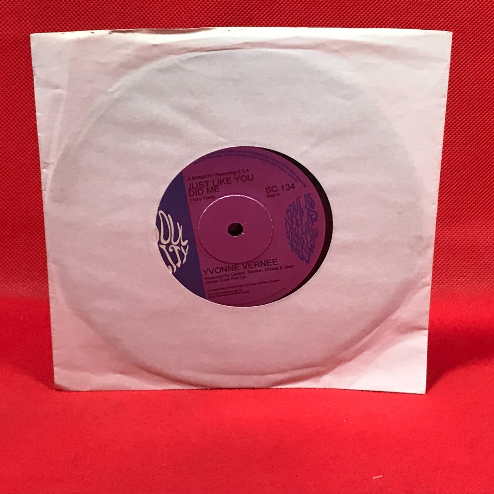 popsike.com - YVONNE VERNEE Just Like You Did Me 2002 UK 7" vinyl ...