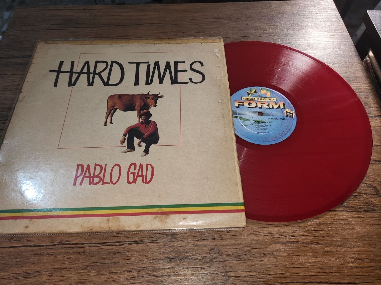 popsike.com - Pablo Gad – Hard Times UK & Ireland in Red vinyl 1980 ...