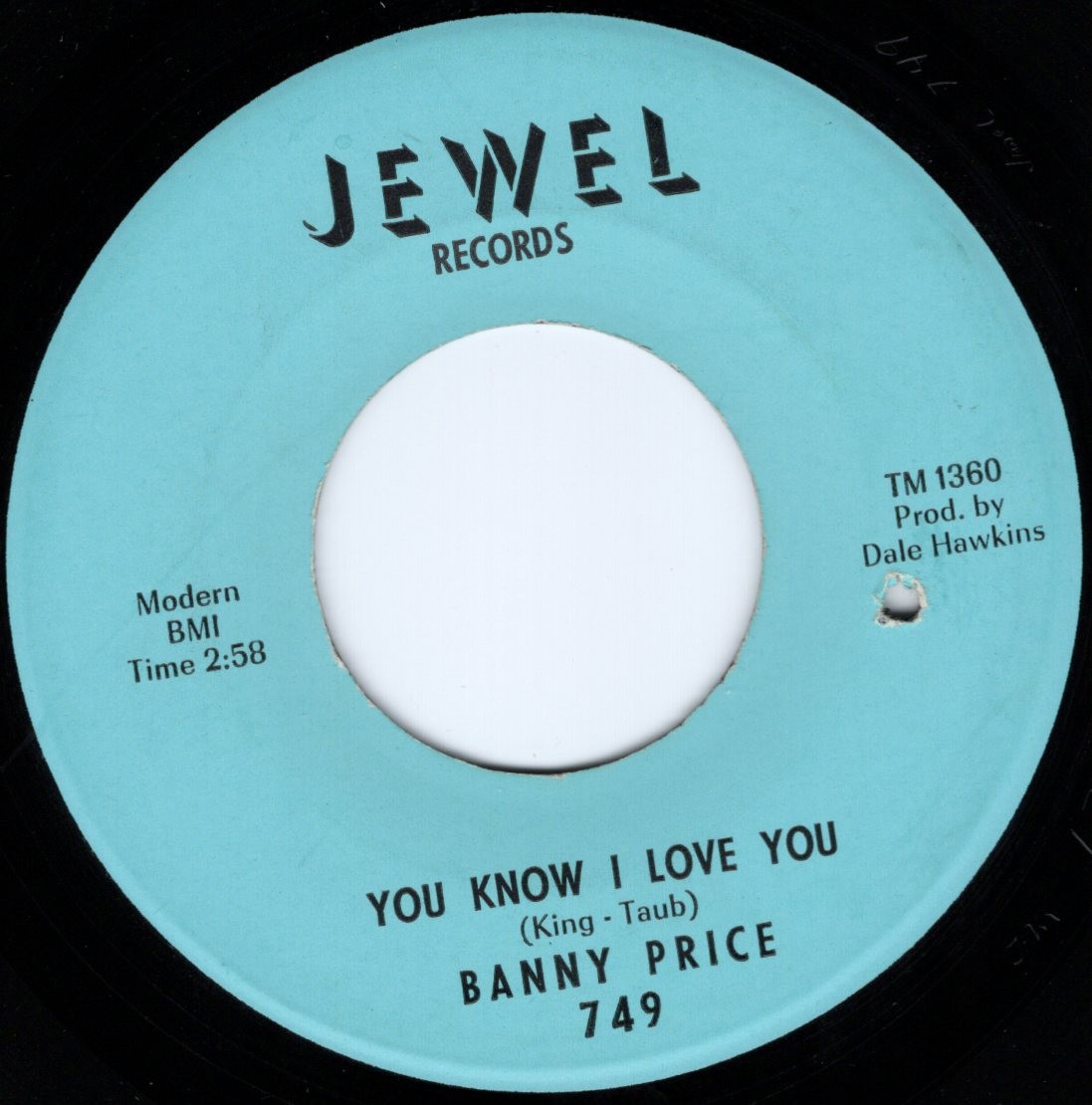 popsike.com - Banny Price '65 You Know I Love You VG++ Jewel Northern ...