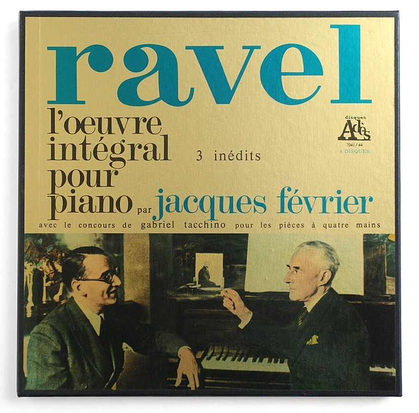 popsike.com - EX+ JACQUES FEVRIER Ravel complete piano works french ...