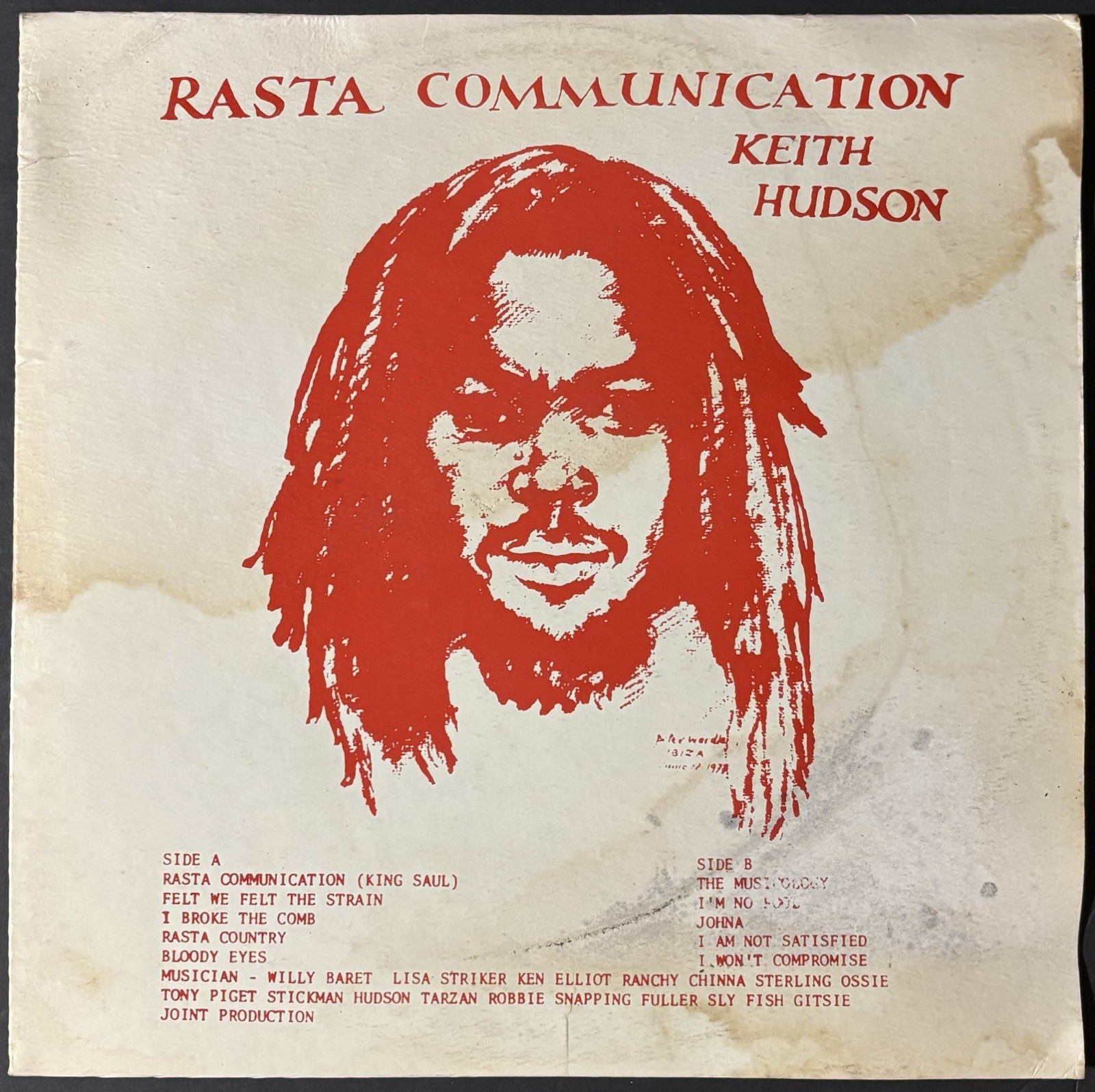popsike.com - Keith Hudson Rasta Communication Rare Orig Joint ...