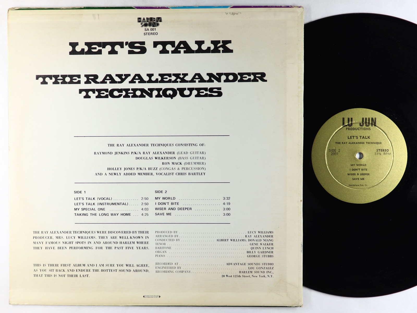 popsike.com - Ray Alexander Technique - Let's Talk LP - Harlem Sound/Lu ...