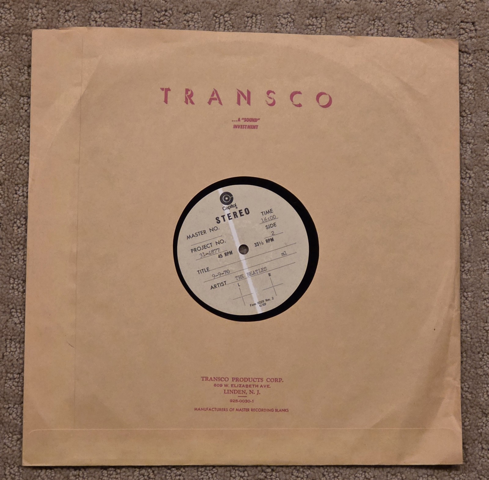 popsike.com - Beatles acetate vinyl record album 1977 Beatles At The ...