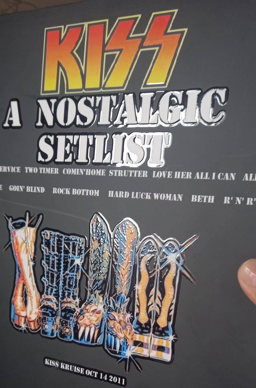 popsike.com - Kiss "A Nostalgic Setlist" Limited Edition Grey Marbled ...