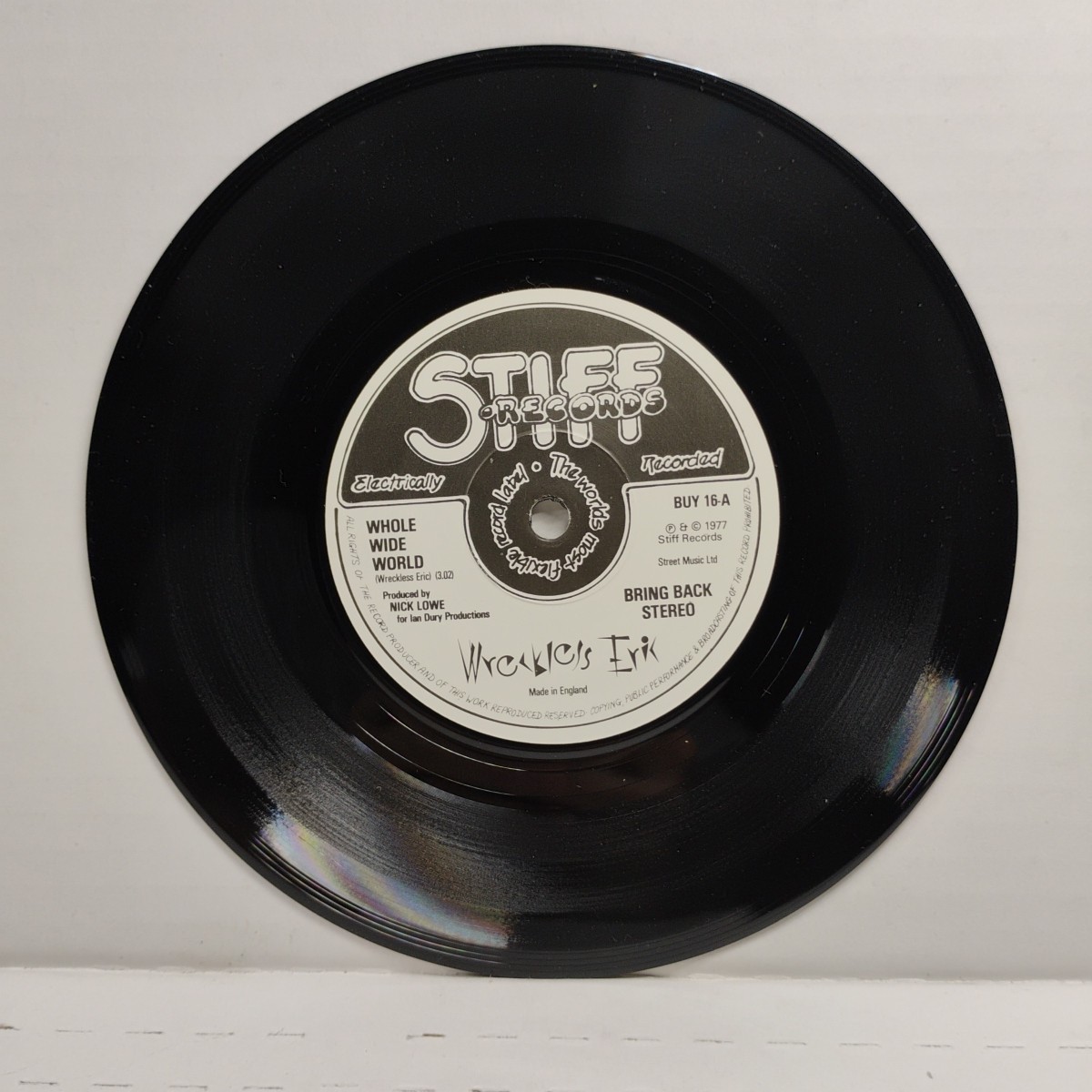popsike.com - Wreckless Eric – Whole Wide World NM 1977 UK 7" 45RPM 748 ...