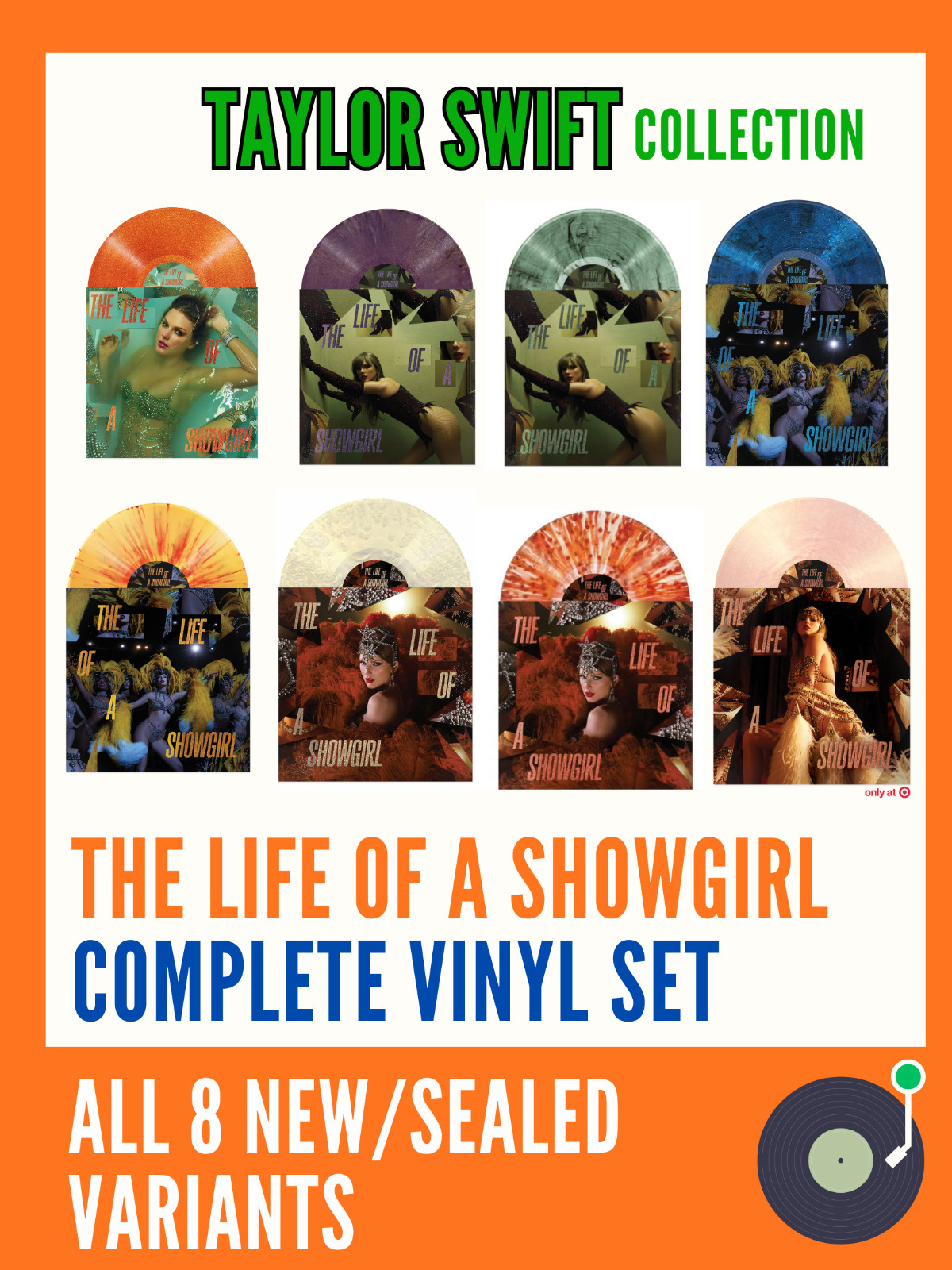 popsike.com - Taylor Swift: The Life Of A Showgirl Vinyl Bundle ...