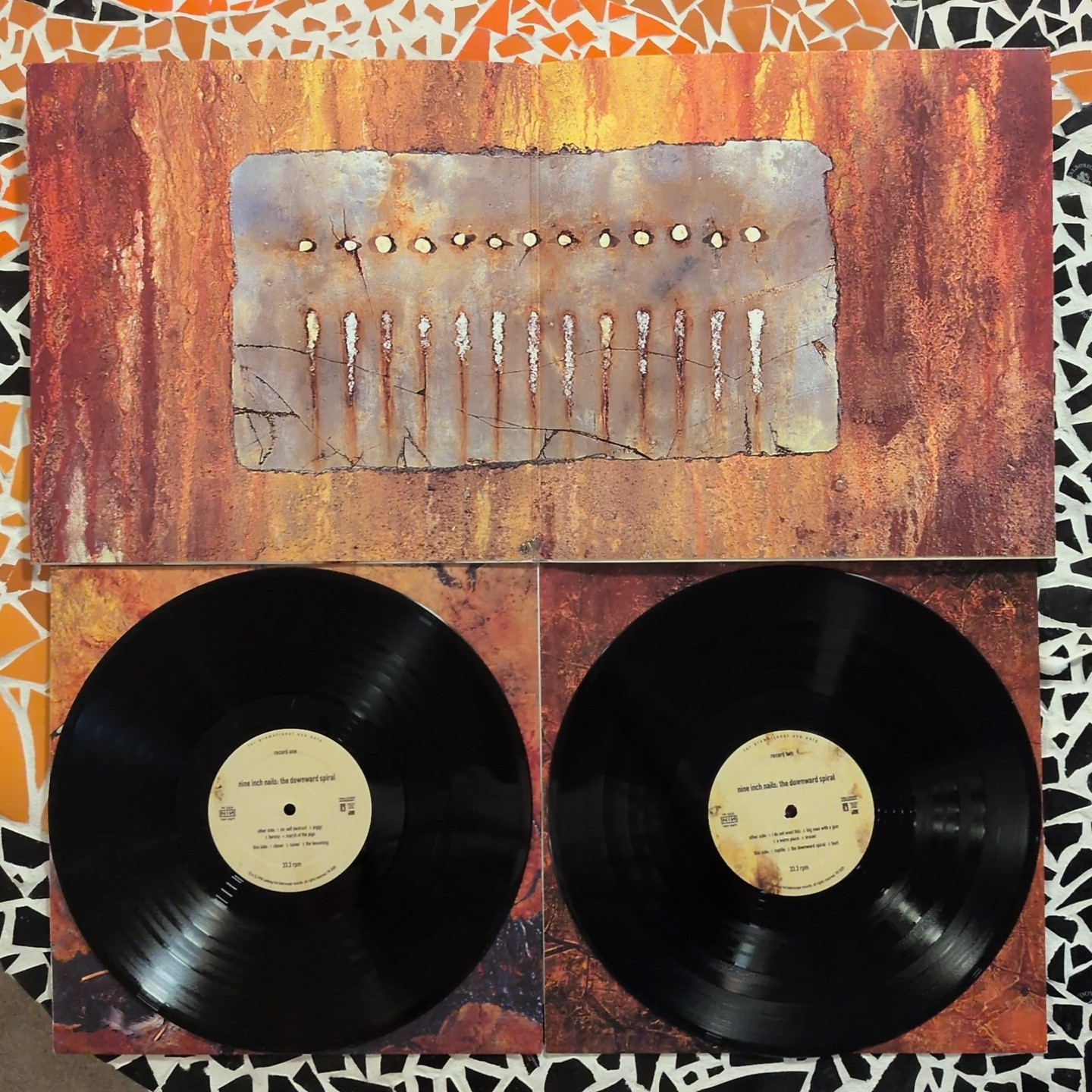 popsike.com - Nine Inch Nails The Downward Spiral. 1994 PROMO Vinyl PR ...