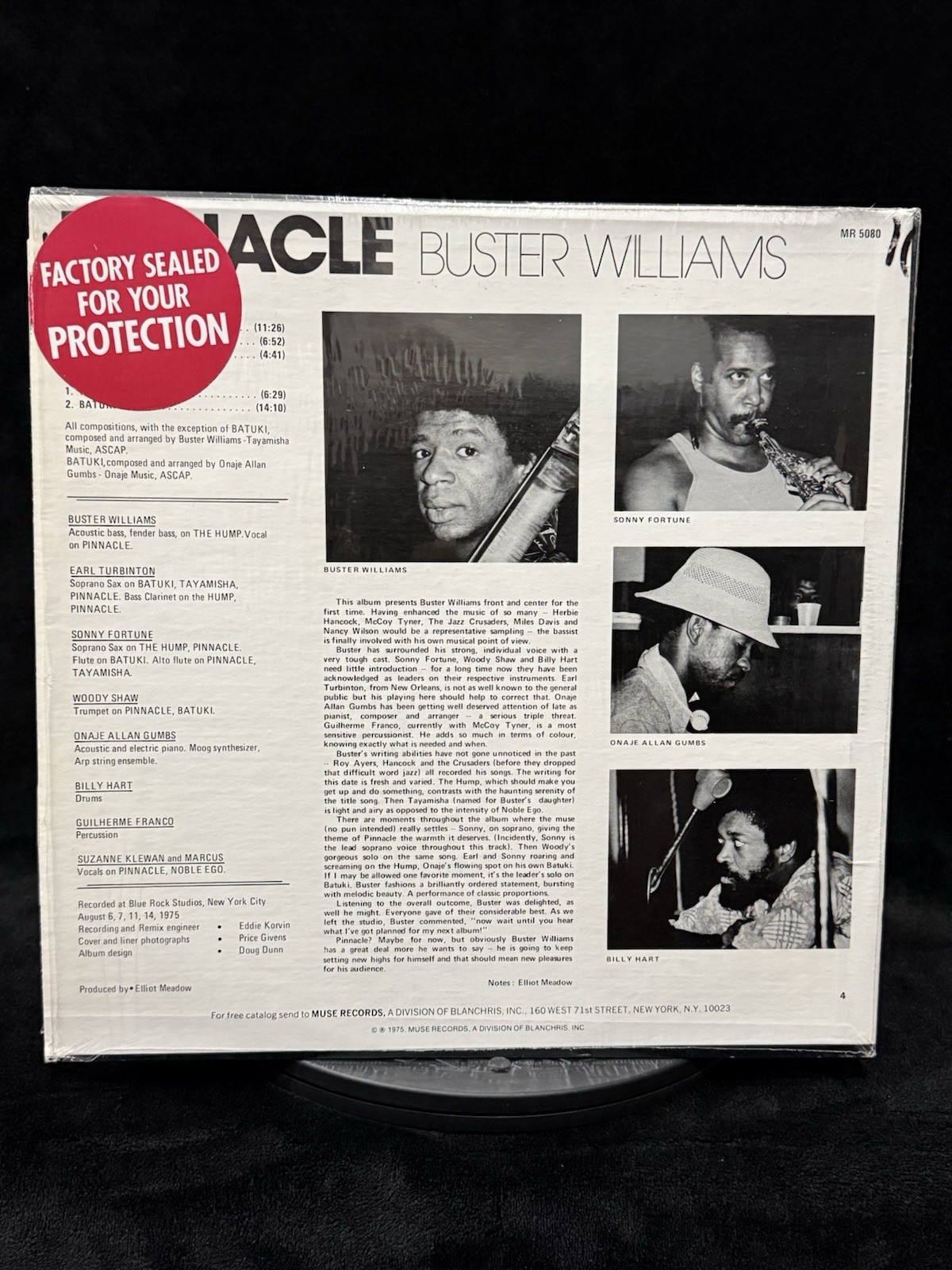 popsike.com - Buster Williams ‘PINNACLE’ Muse Records 5080 Rare ...
