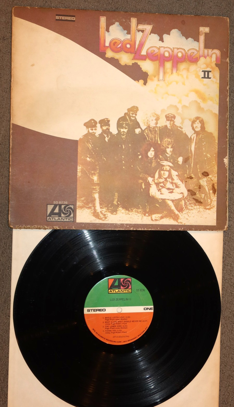 popsike.com - LED ZEPPELIN II/ 2- Robert Ludwig Hot Cut , RL both sides ...