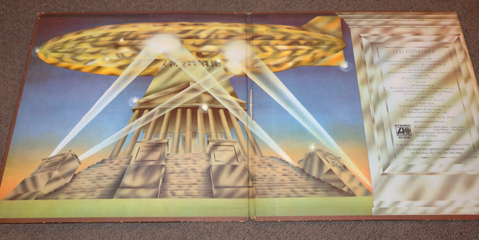 popsike.com - LED ZEPPELIN II/ 2- Robert Ludwig Hot Cut , RL both sides ...