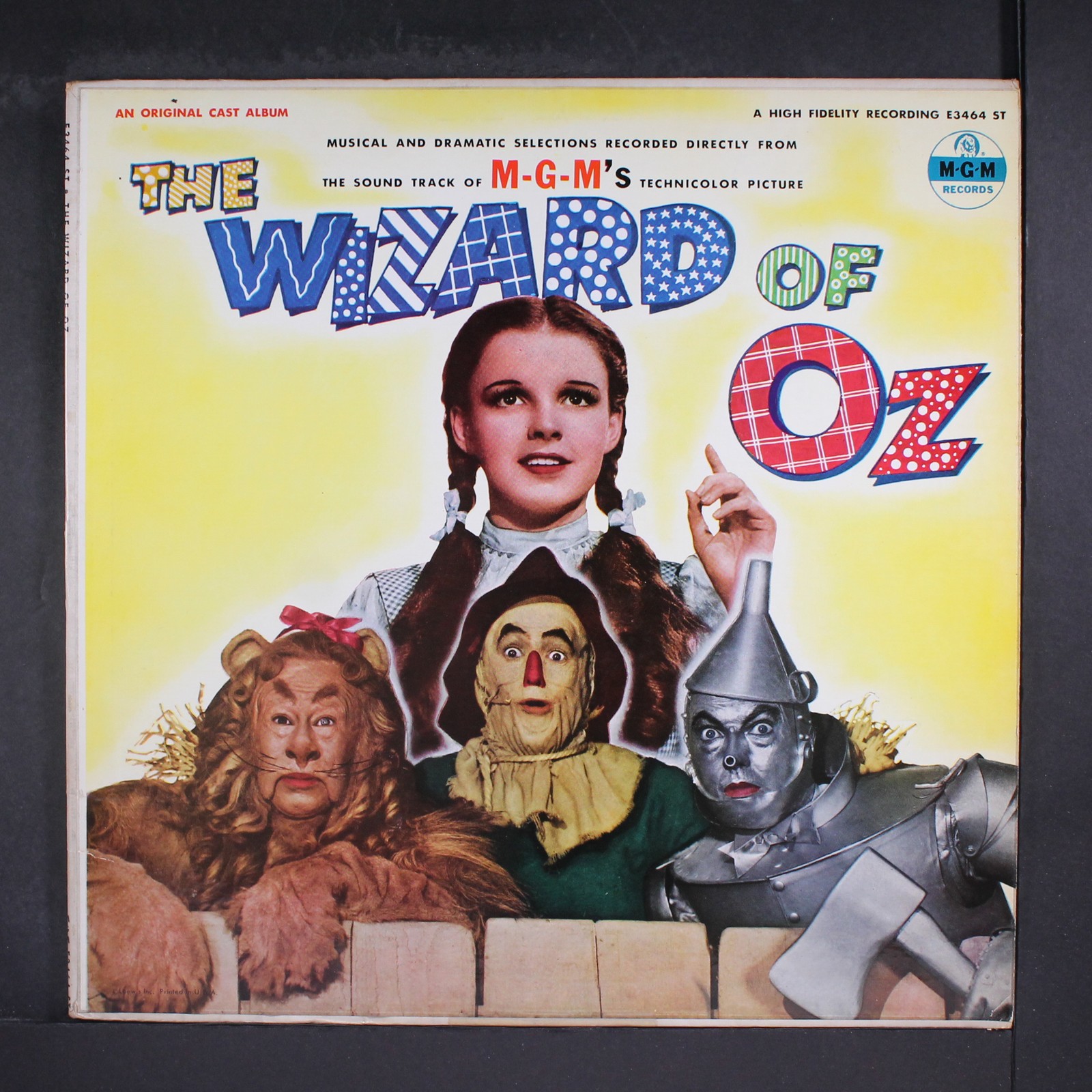 popsike.com - SOUNDTRACK: the wizard of oz MGM 12" LP 33 RPM - auction ...