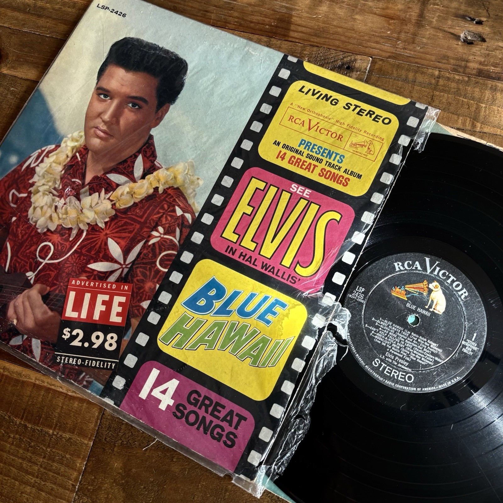 popsike.com - ELVIS PRESLEY - BLUE HAWAII LP - 1963 SILVER STEREO ...