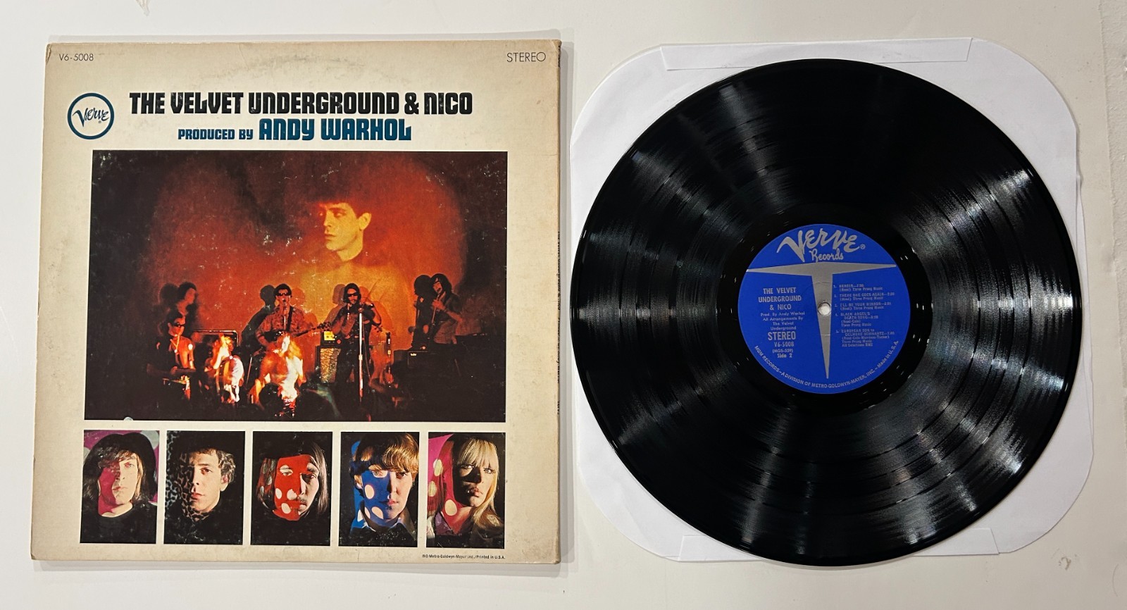 popsike.com - THE VELVET UNDERGROUND & NICO LP VERVE v6-5008 RARE 1968 ...