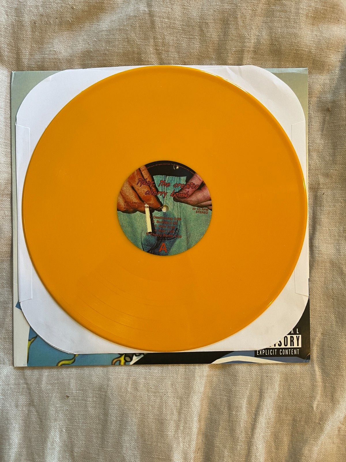 popsike.com - TYLER THE CREATOR - Cherry Bomb RARE PROMO YELLOW 2XLP ...