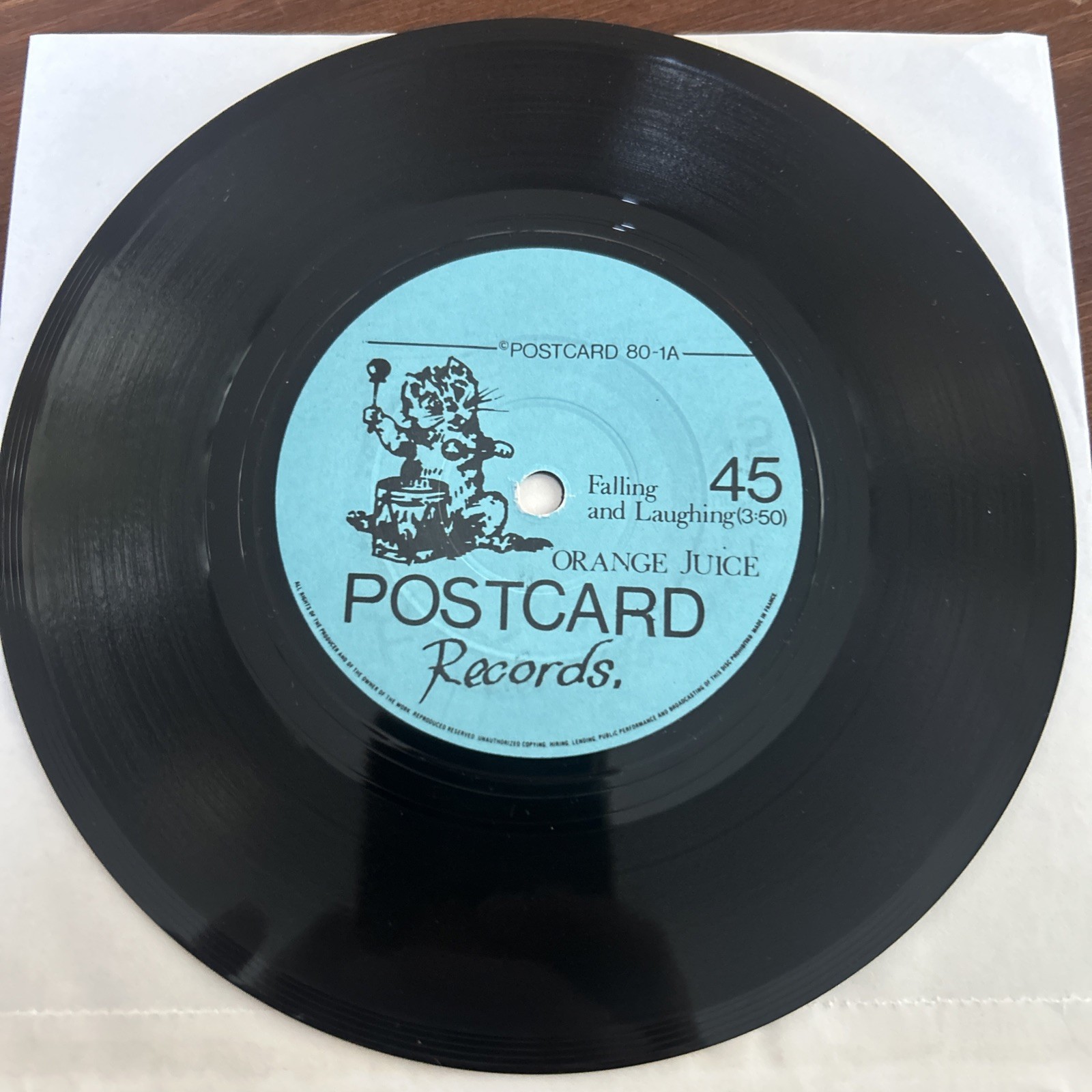 popsike.com - Orange Juice Falling And Laughing 1980 UK 7" w/ POSTCARD ...