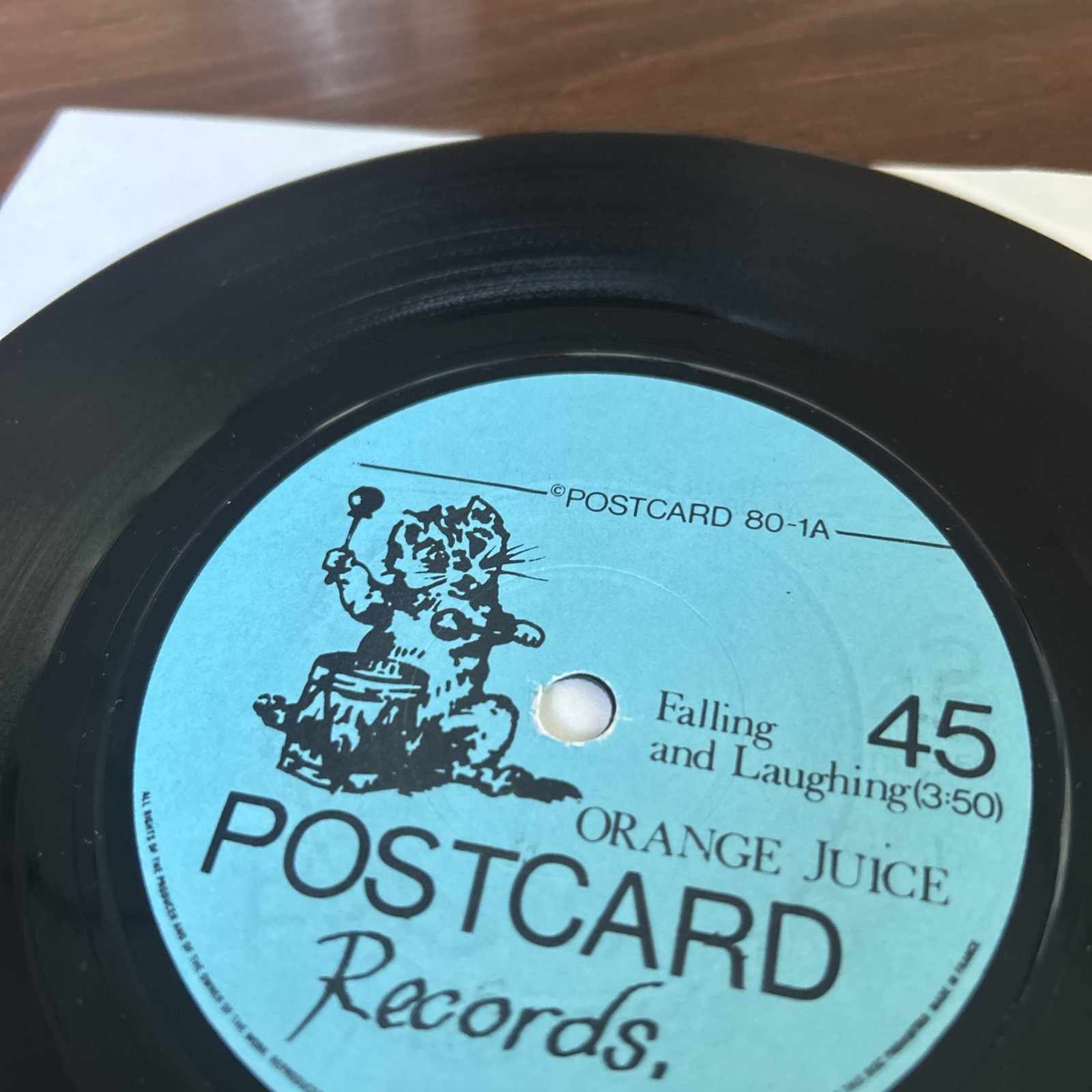 popsike.com - Orange Juice Falling And Laughing 1980 UK 7" w/ POSTCARD ...