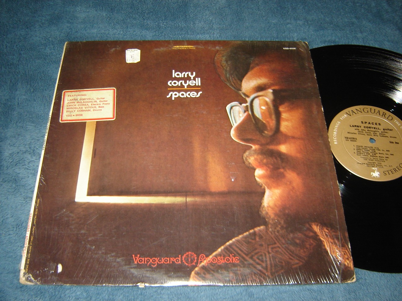 popsike.com - Larry Coryell - Spaces LP EX shrink rare hype sticker ...