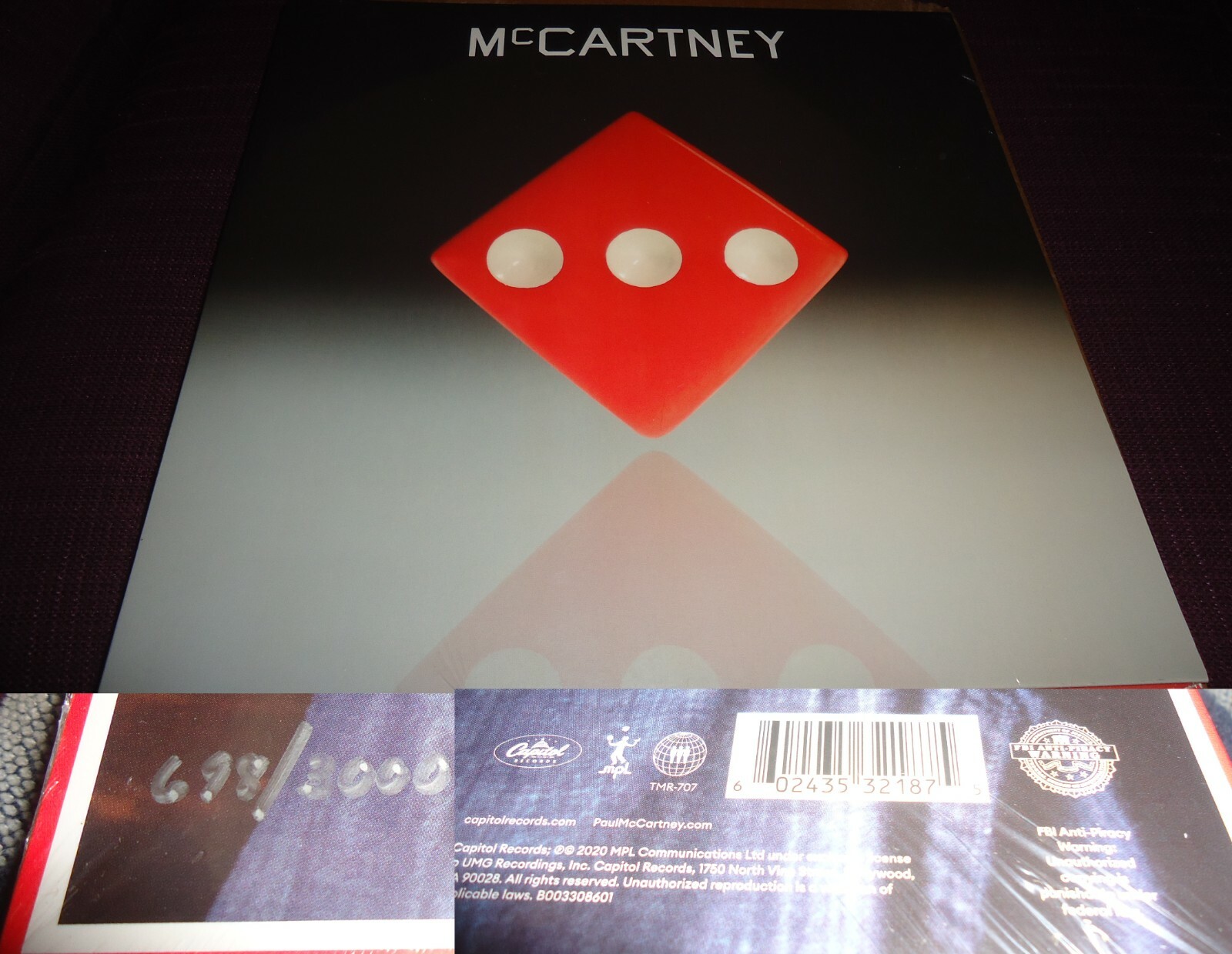 popsike.com - Paul McCartney –iii 3 111-2021 RED vinyl LP-698/3000 ...