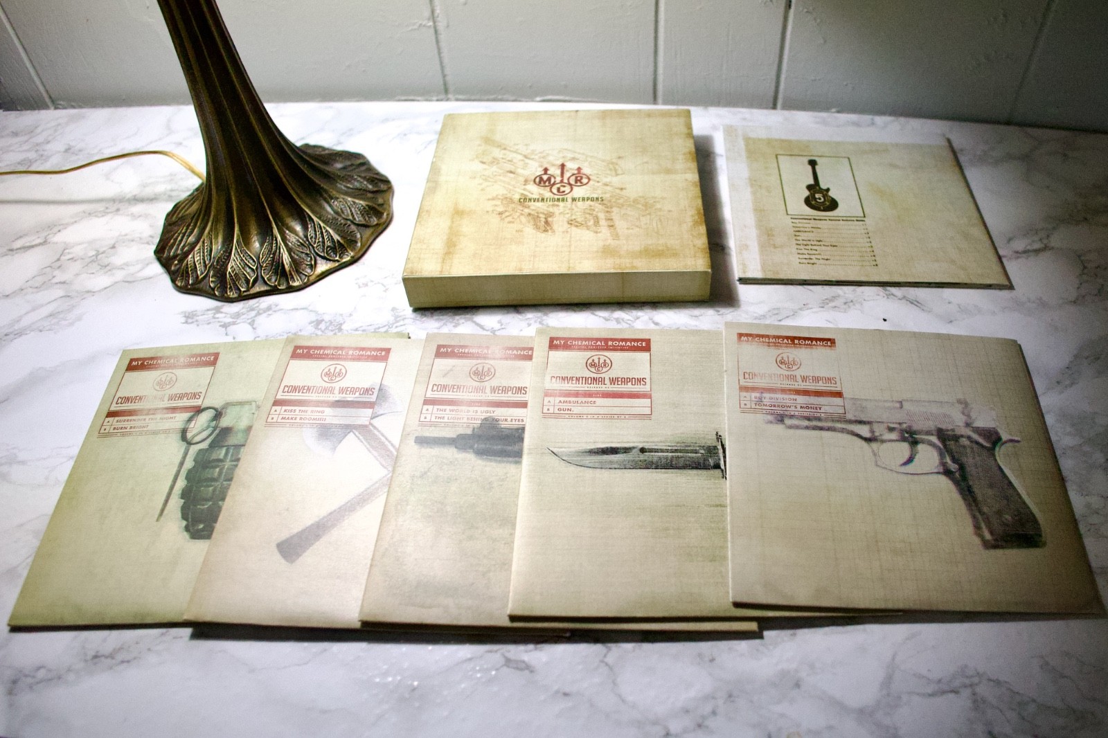 popsike.com - My Chemical Romance Conventional Weapons 7" Vinyl Box Set ...