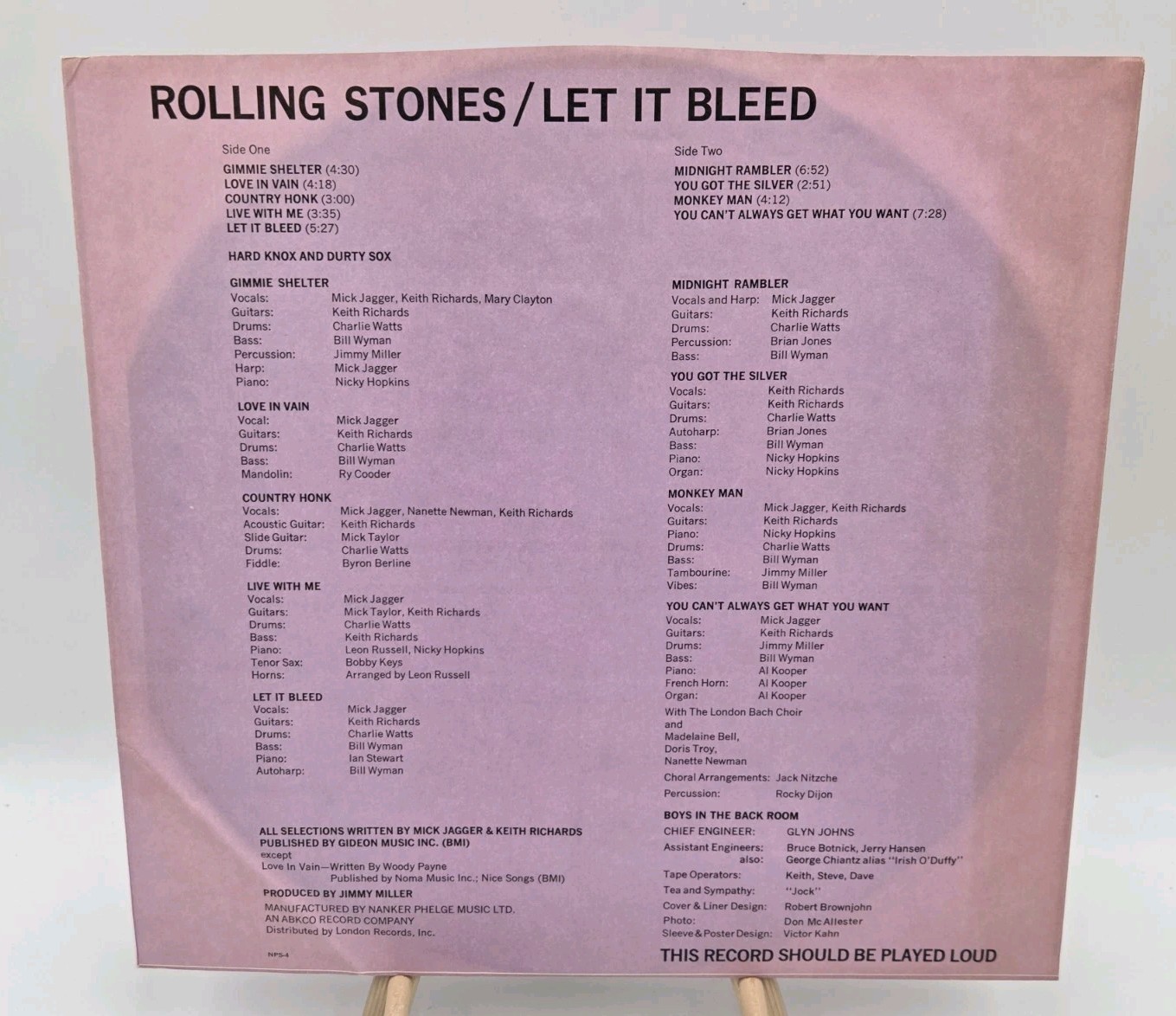 popsike.com - The Rolling Stones - Let It Bleed (1969) Original Vinyl ...