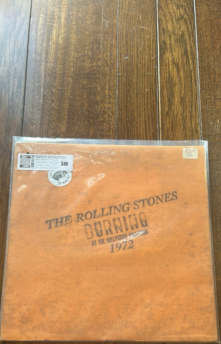 popsike.com - The Rolling Stones Burning at the Hollywood Palladium ...