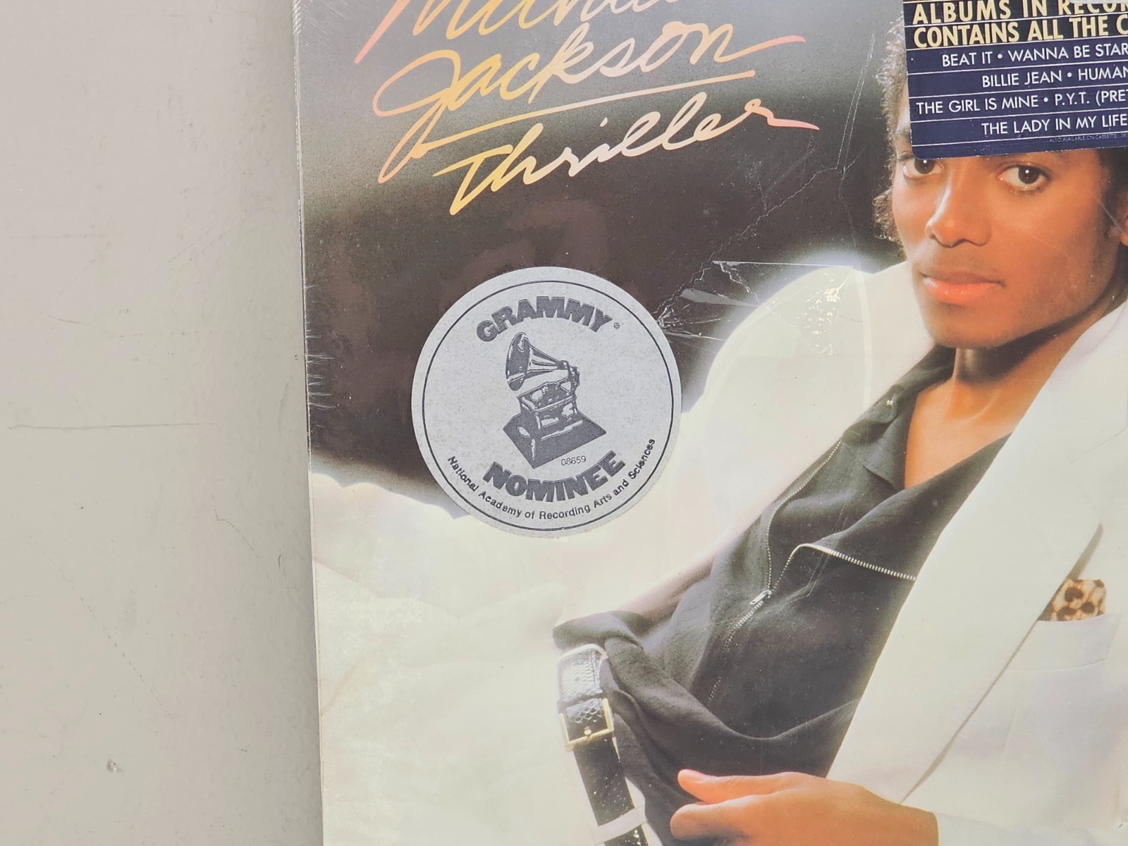 popsike.com - Michael Jackson Thriller 1982 Vinyl Record LP in Shrink w ...